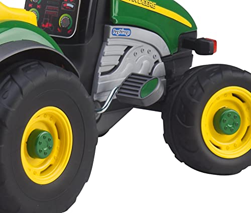 Peg Perego John Deere Farm Tractor and Trailer Pedal Tractor, Green