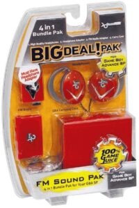 dreamgear gba sp big deal 4-in-1 bundle pak - flame red