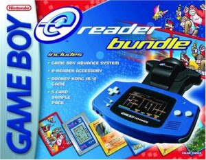 indigo game boy advance with e-reader bundle