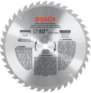 bosch cbcl1040 10-inch 40 tooth atb general purpose saw blade with 5/8-inch arbor