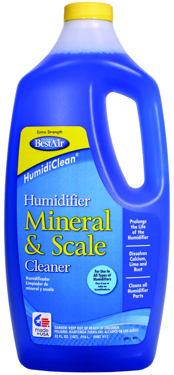 BestAir RPS-1C-1/PACK 1C HumidiClean Extra Strength Humidifier Cleaner, Single Pack, 32 Fl Oz (Pack of 1), Blue