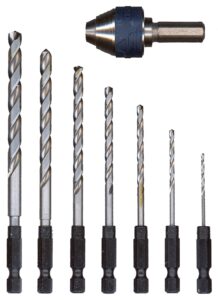 bosch cc2110 clic-change 8 piece twist drill bit assortment with clic-change chuck