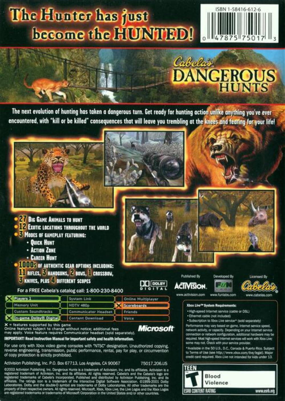 Cabela's Dangerous Hunts - Xbox