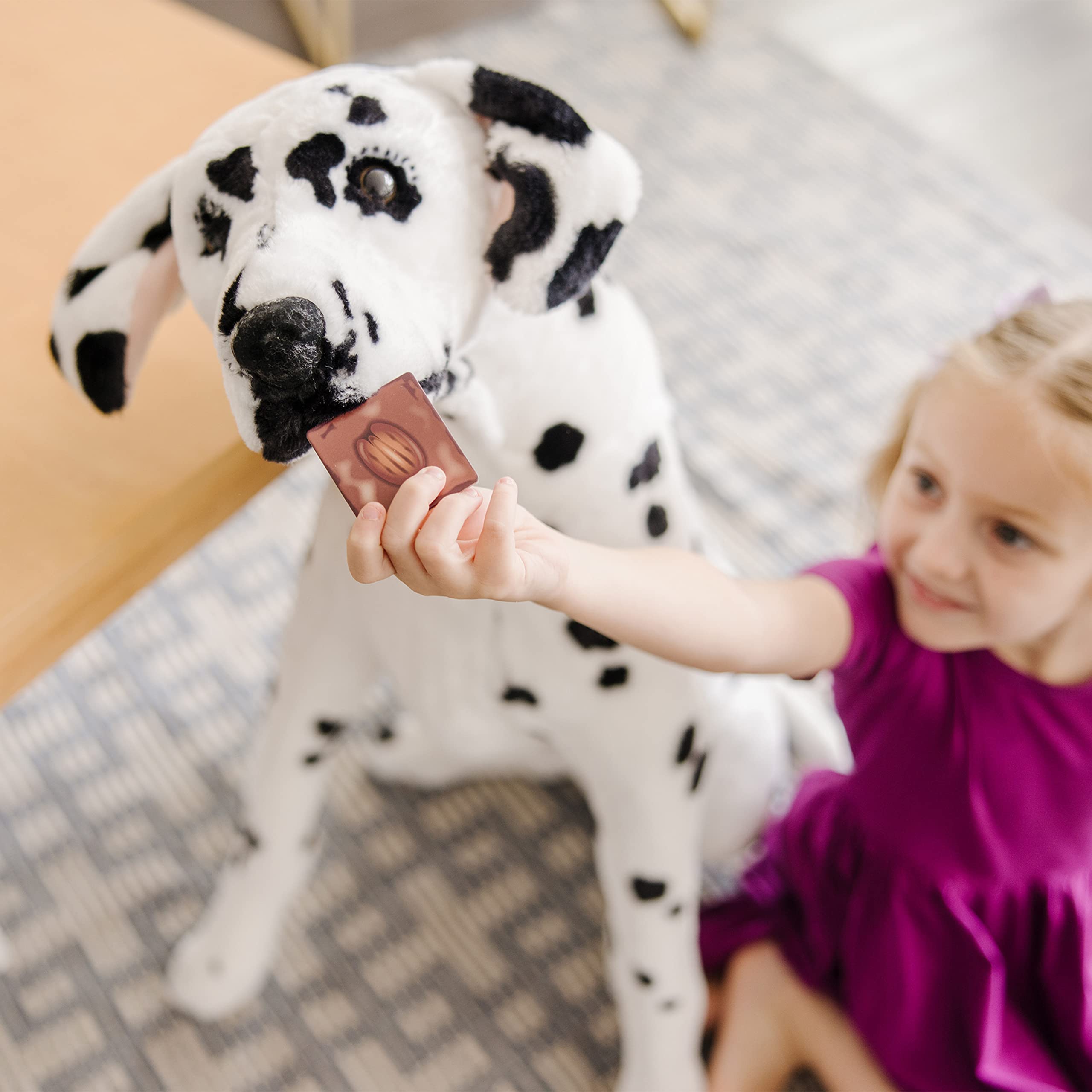 Melissa & Doug Giant Dalmatian - Lifelike Stuffed Animal Dog (over 2 feet tall) - Extra Large Stuffed Animals, Plush Dalmatian Dog For Ages 3+