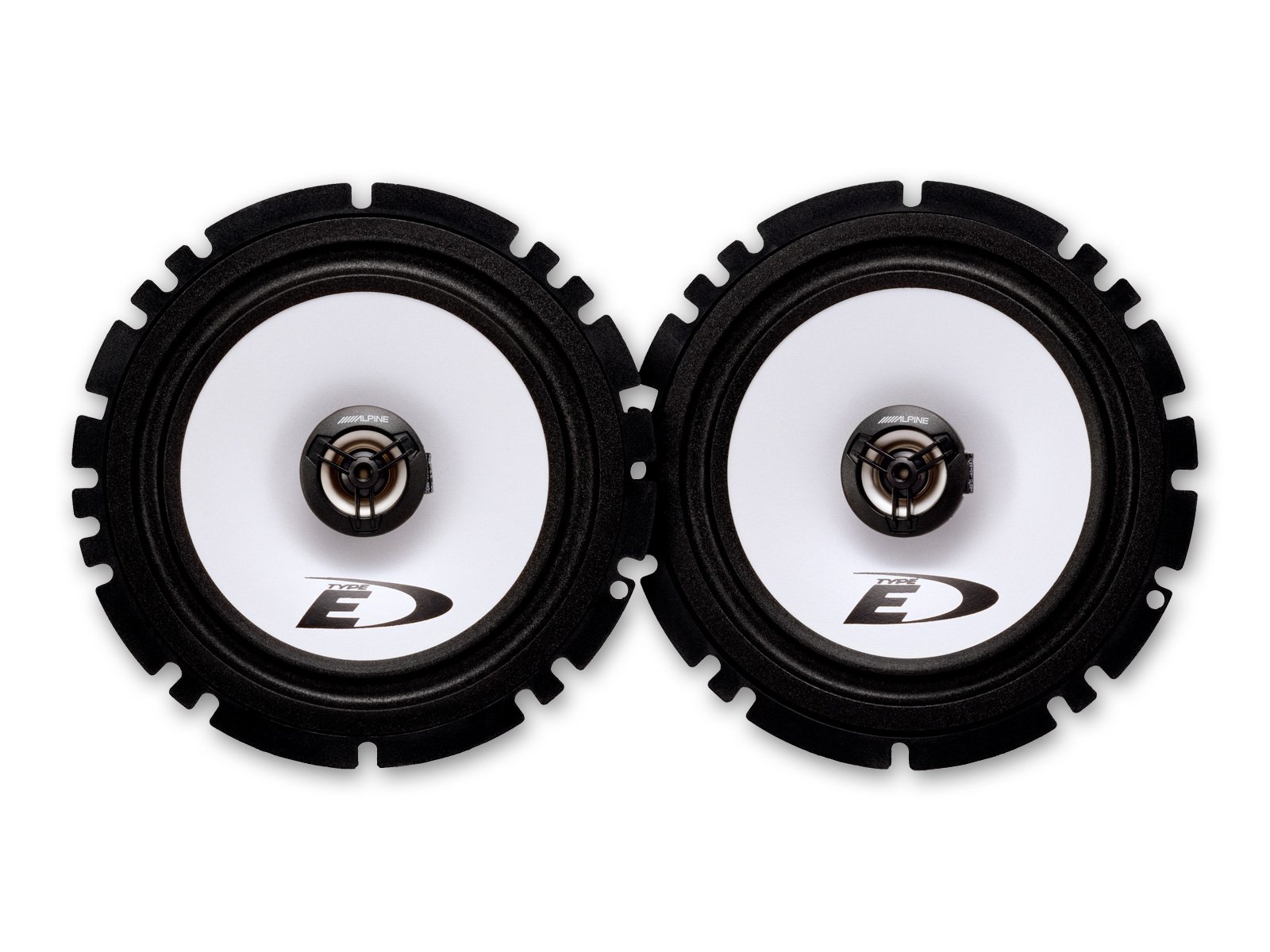 Alpine SXE-1725S 80W 6.5" 2-Way Type-E Coaxial Speakers W/ Mylar-Titanium Tweeters,black