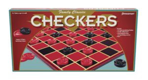 family classics checkers -- with folding board and interlocking checkers by pressman