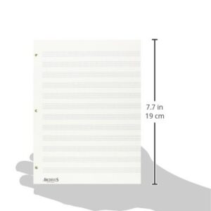 Archives LL12S Looseleaf Manuscript Paper, 12 Stave, 50 Pages