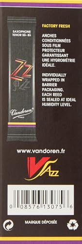 Vandoren SR423 Tenor Sax ZZ Reeds Strength 3; Box of 5