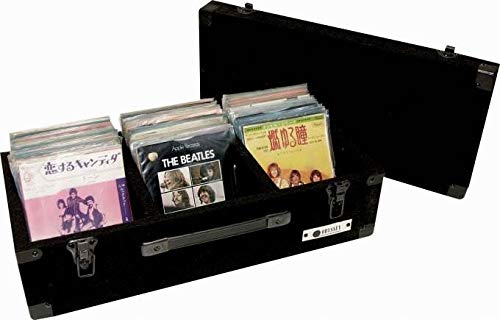 ODYSSEY C45200 Carpeted Case for 45 Rpm Vinyl Records with Surface Mount Hardware, Black