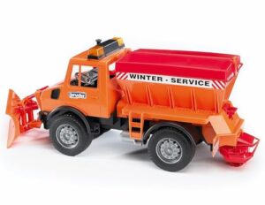 bruder 02572 mb unimog w snow plow