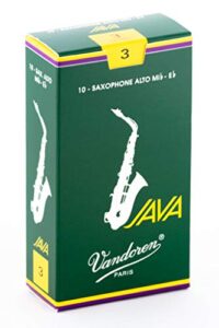 vandoren sr263 alto sax java reeds strength 3; box of 10