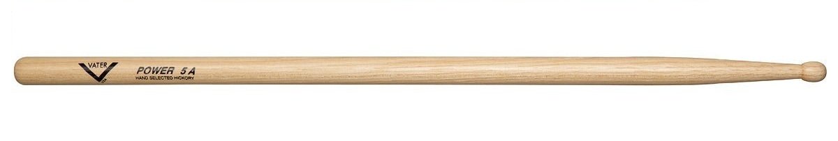 Vater Power 5A Wood Tip Hickory Drum Sticks, Pair