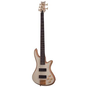 schecter stiletto custom-5 electric bass (5 string, natural satin)