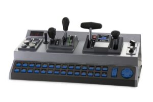 raildriver usb desktop train cab controller, drive your train with realistic throttle, brake, reverser, and switch controls. (windows pc)