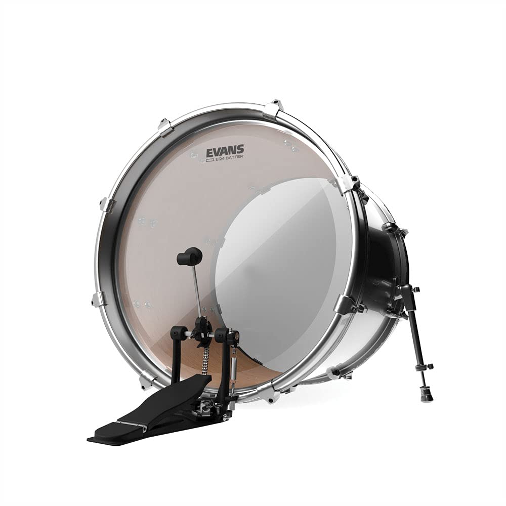 Evans EQ4 Clear Bass Drum Head, 22 Inch