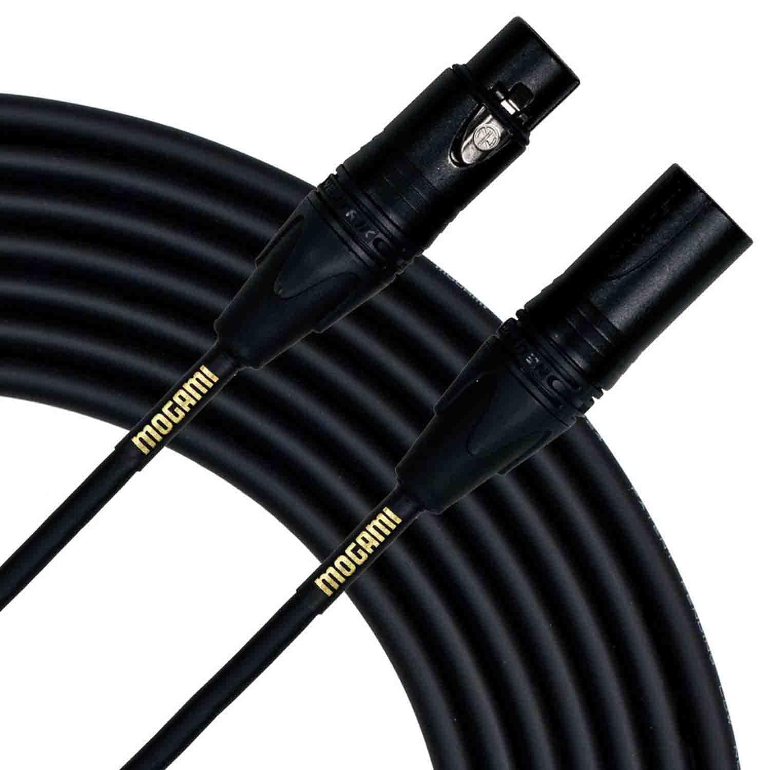 Mogami Gold STUDIO-25 XLR Microphone Cable, XLR-Female to XLR-Male, 3-Pin, Gold Contacts, Straight Connectors, 25 Foot