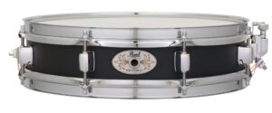 pearl s1330b 13 x 3 inches black steel piccolo snare drum