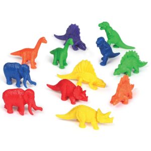 Learning Resources Mini-Dino Counters - 108 Pieces, Ages 3+ Toddler Learning Toys, Dinosaurs for Toddlers, Dinosaurs Action Figure Toys, Kids' Play Dinosaur and Prehistoric Creature Figures