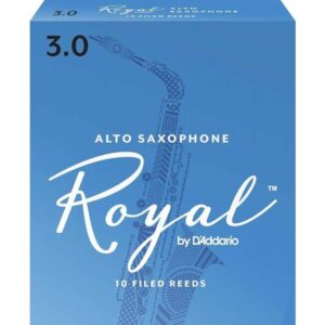 d'addario royal alto saxophone reeds, strength 3, pack of 10