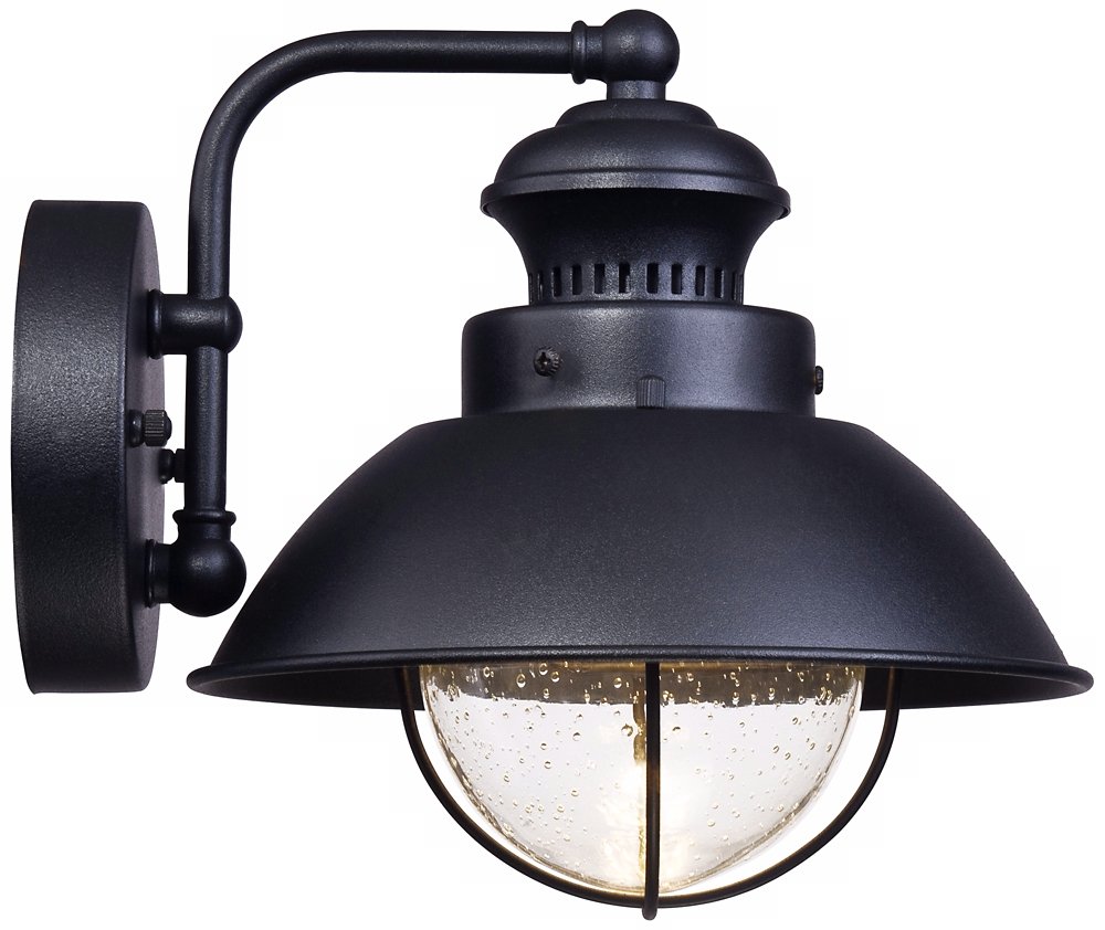 John Timberland Fordham Rustic Industrial Farmhouse Outdoor Barn Light Fixture White LED 8 1/4" Seedy Glass Dome Shade for Exterior Barn Deck House Porch Patio Outside Garage Front Door Garden