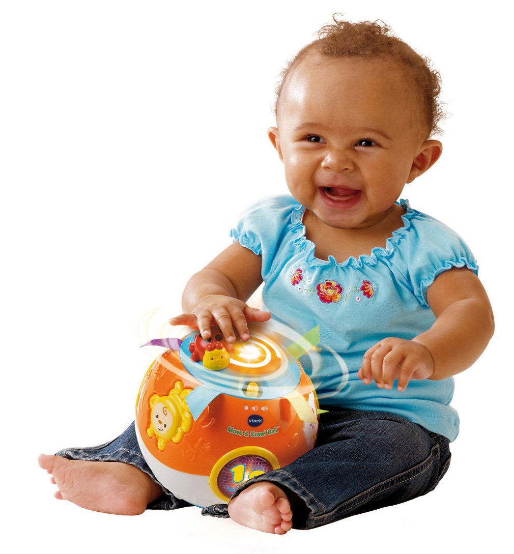 VTech Move and Crawl Ball, Orange