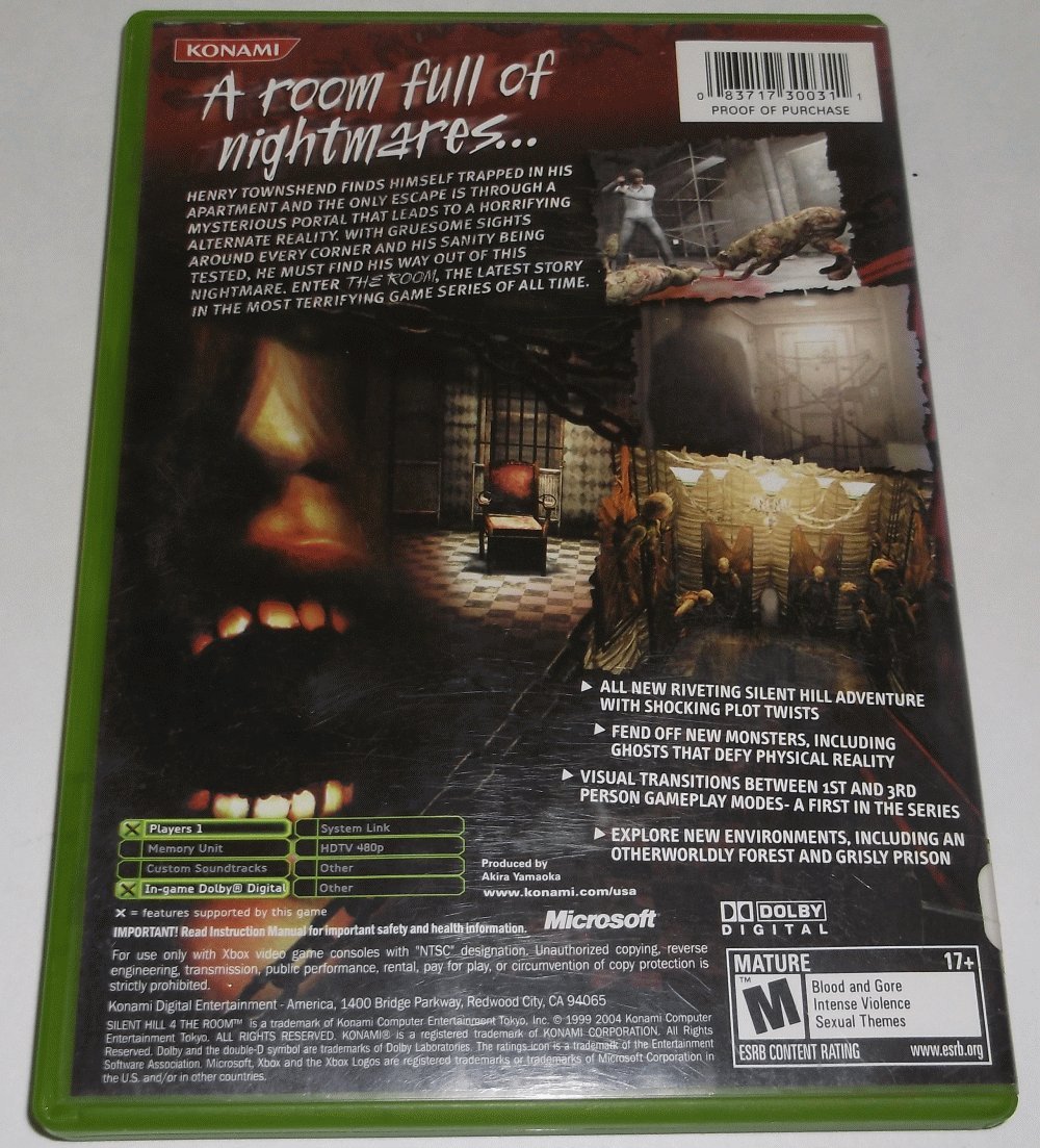 Silent Hill 4 The Room - Xbox