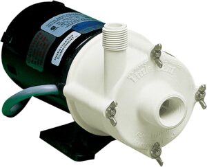 little giant 115 volt, 1/25 hp, 510 gph 2-md-sc non-submersible semi-corrosive chemical magnetic drive pump, 6-foot cord with plug, black/white, 580503