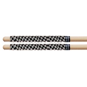 promark srcw stick rapp drumstick wrap, checkerboard white/black