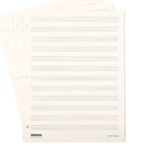 Archives LL12S Looseleaf Manuscript Paper, 12 Stave, 50 Pages