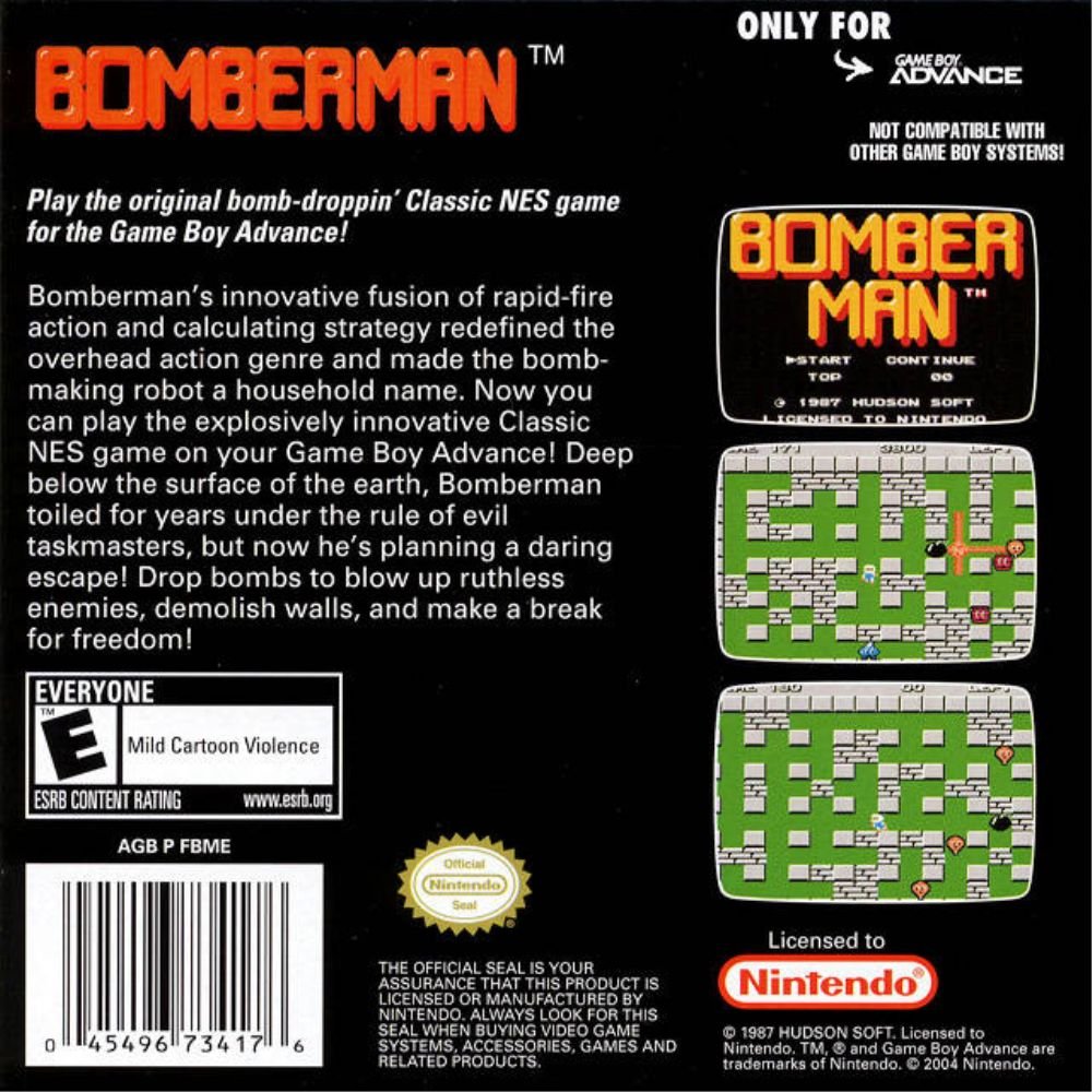 Classic NES Series: Bomberman - Game Boy Advance