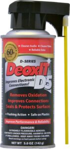 deoxit d5s-6 spray, more than a contact cleaner, 142g, integrated straw, pack of 1