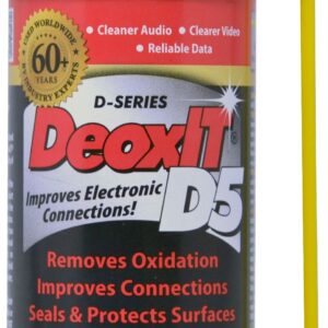 DeoxIT D5S-6 Spray, More Than A Contact Cleaner, 142g, Integrated Straw, Pack of 1