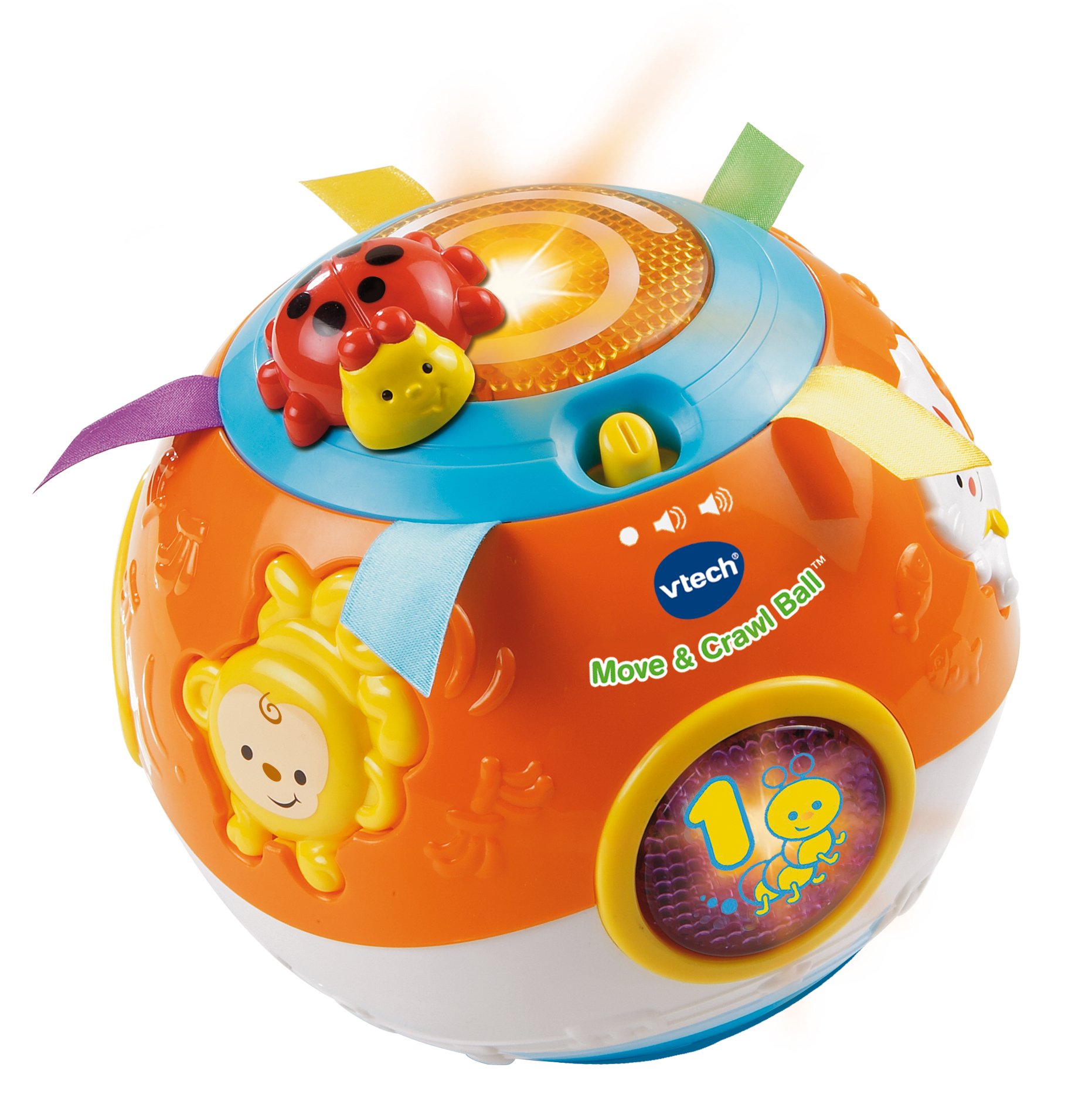 VTech Move and Crawl Ball, Orange