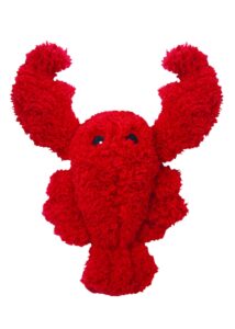 multipet's look who's talking plush lobster dog toy, 7.5-inch for small, medium and large breeds