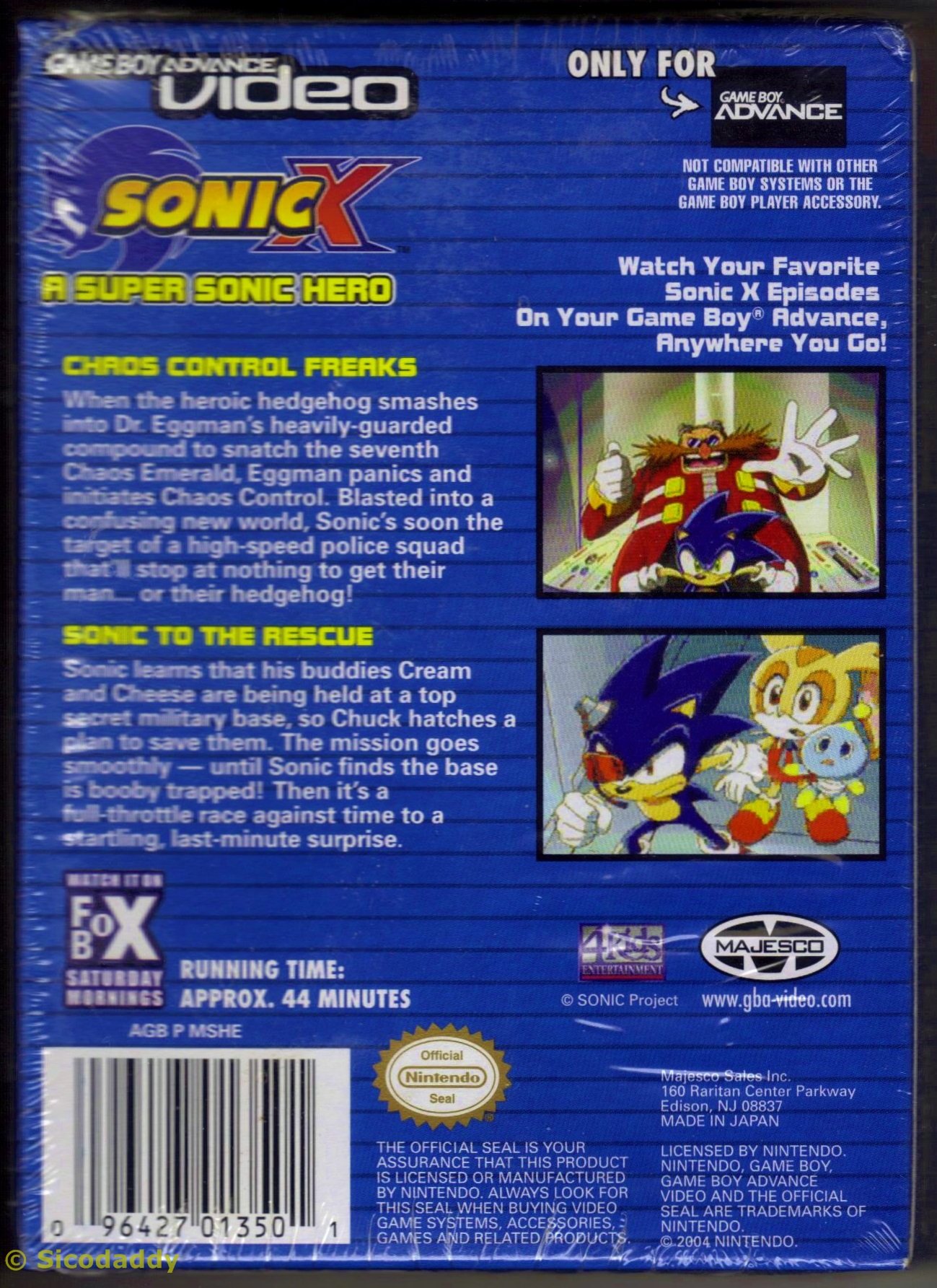 Sonic X: A Super Sonic Hero, Vol. 1 (Chaos Control Freaks / Sonic to the Rescue)