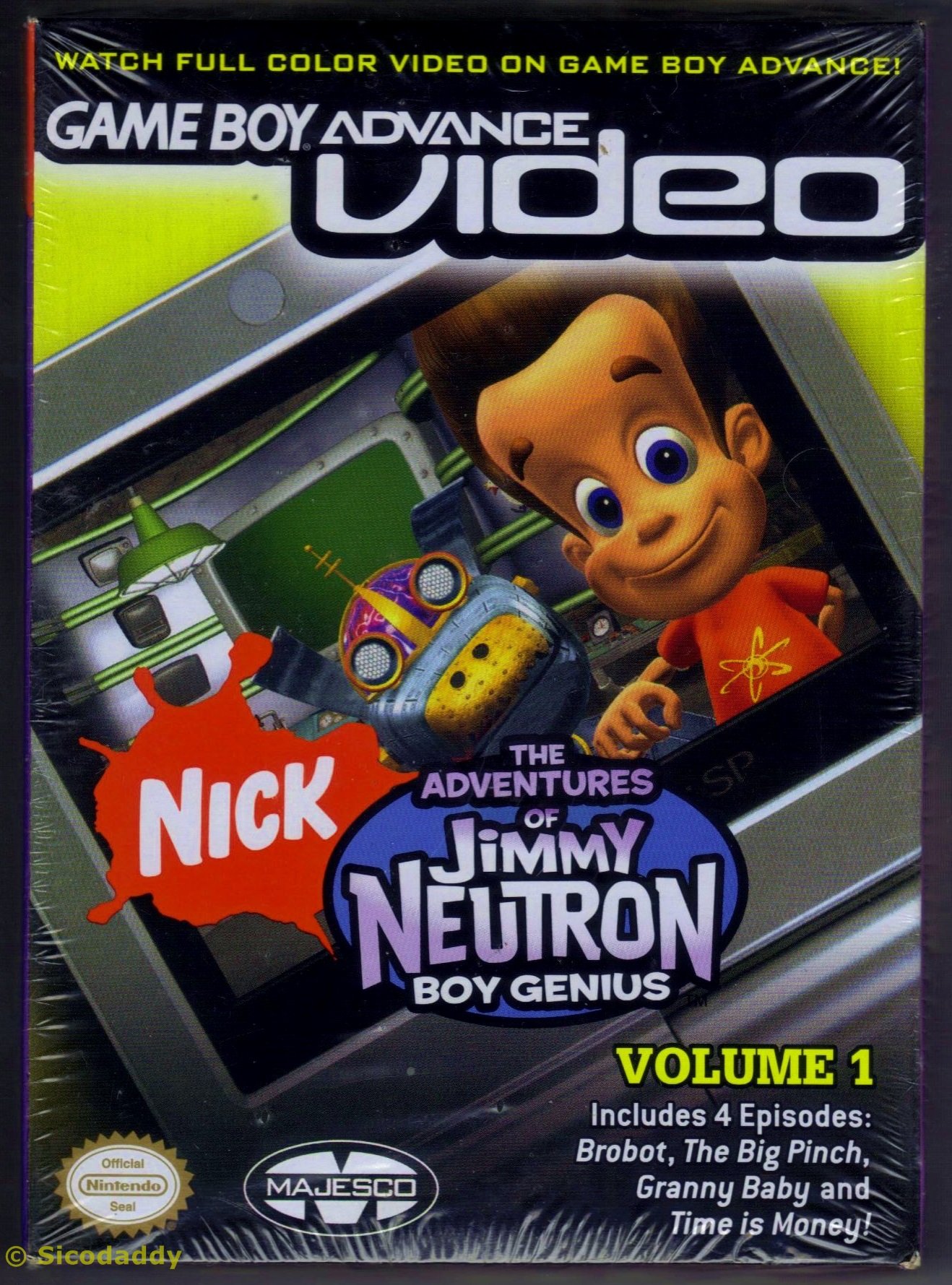 Game Boy Advance Video: The Adventures of Jimmy Neutron, Vol. 1