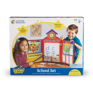 Learning Resources Pretend & Play School Set, 149 Pieces, Ages 3+ [Standard Packaging]