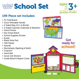 Learning Resources Pretend & Play School Set, 149 Pieces, Ages 3+ [Standard Packaging]