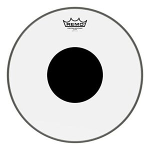 remo controlled sound clear drum head with black dot - 14 inch