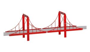 carrera bridge set,red,medium