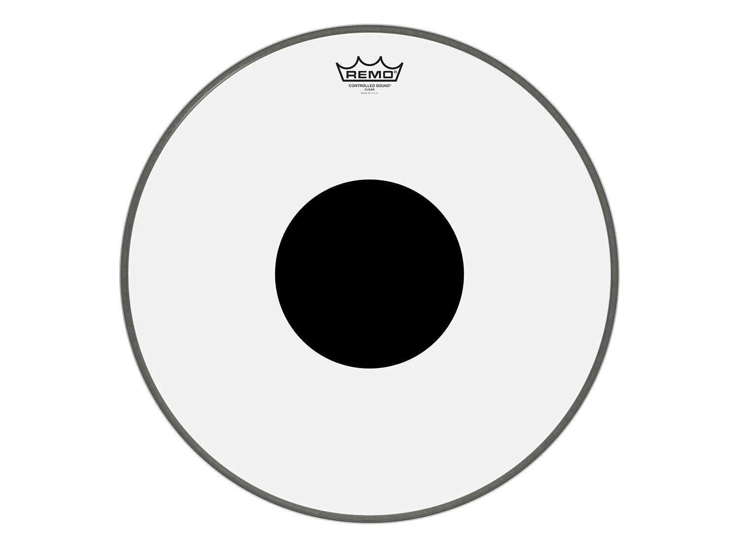 Remo Controlled Sound Clear Black Dot Bass Drum Head (18")