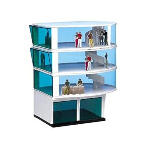 carrera 21102 press tower building realistic scenery accessory for slot car race track sets, white