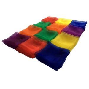 AIVIAI Rhythm Band Large Multi-Color Rhythm Scarves (Pack of 12)