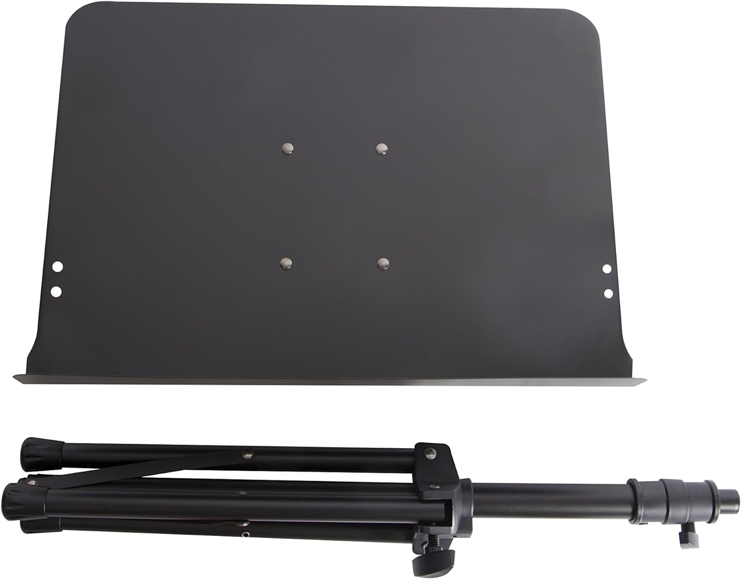 On-Stage SM7211B Professional Grade Folding Orchestral Sheet Music Stand, Black