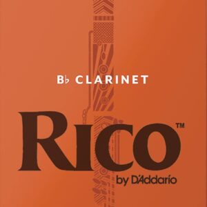 D'Addario Rico Bb Clarinet Reeds, Strength 2.5, Pack of 25