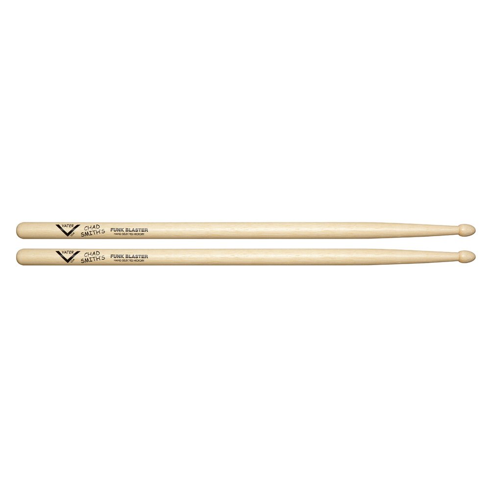 Vater CHADW Chad Smith's Funk Blaster Hickory Wood Tip Drum Sticks, Pair