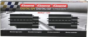 carrera 20509 standard straights track extension pack for digital 124/132, evolution slot car race set (4 pcs)