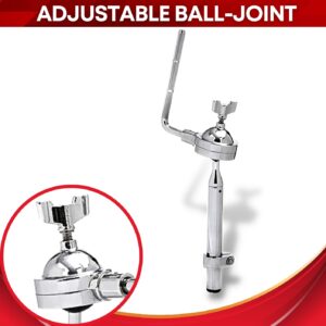 Gibraltar Medium Ball Arm 10.5mm L-Rod Tom Mount Percussion Chrome Drum Set Hardware (SC-BALRM)