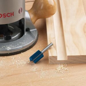 Bosch 85221M 1/4 In. x 5/8 In. Carbide Tipped 2-Flute Straight Bit