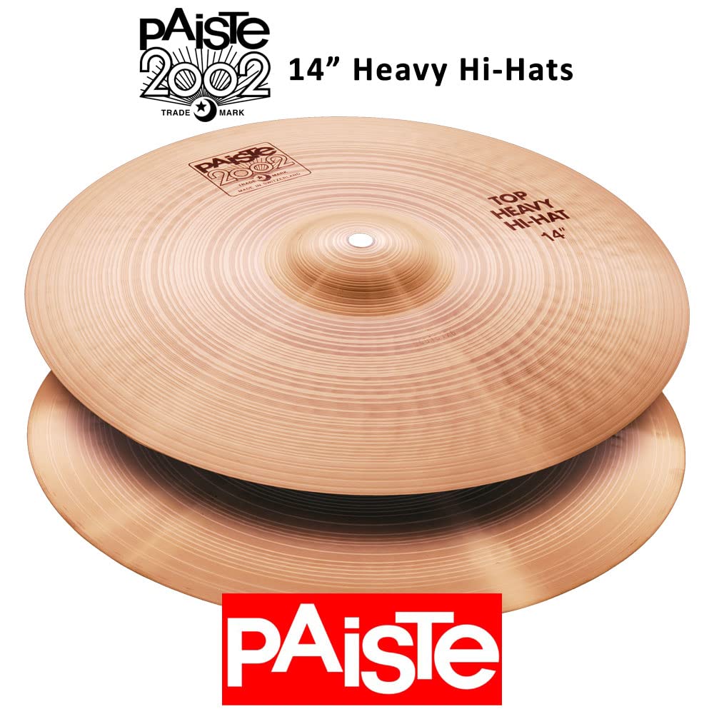 Paiste 2002 Classic Cymbal Heavy Pair Hi-Hat 14-inch